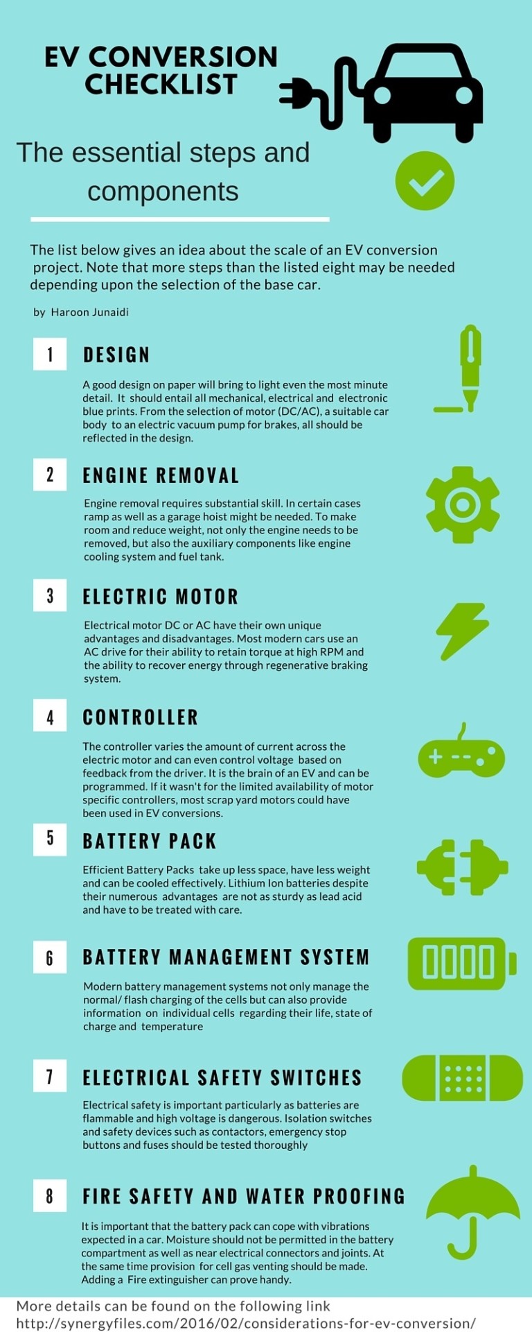 EV Conversion Checklist Infographic
